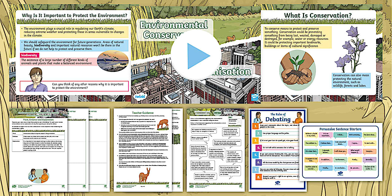 Environmental Conservation versus Urbanisation Debate Pack